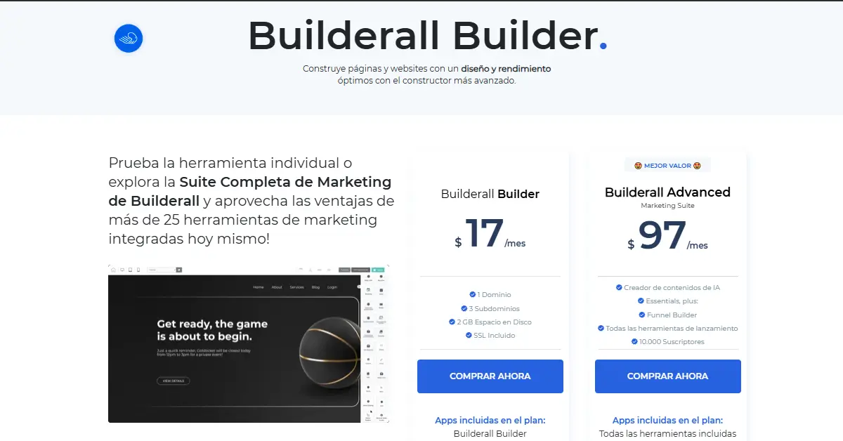 Builderall | Builderall Builder Plan