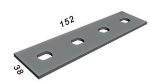 Ômega | Tala Simples com 4 Furos