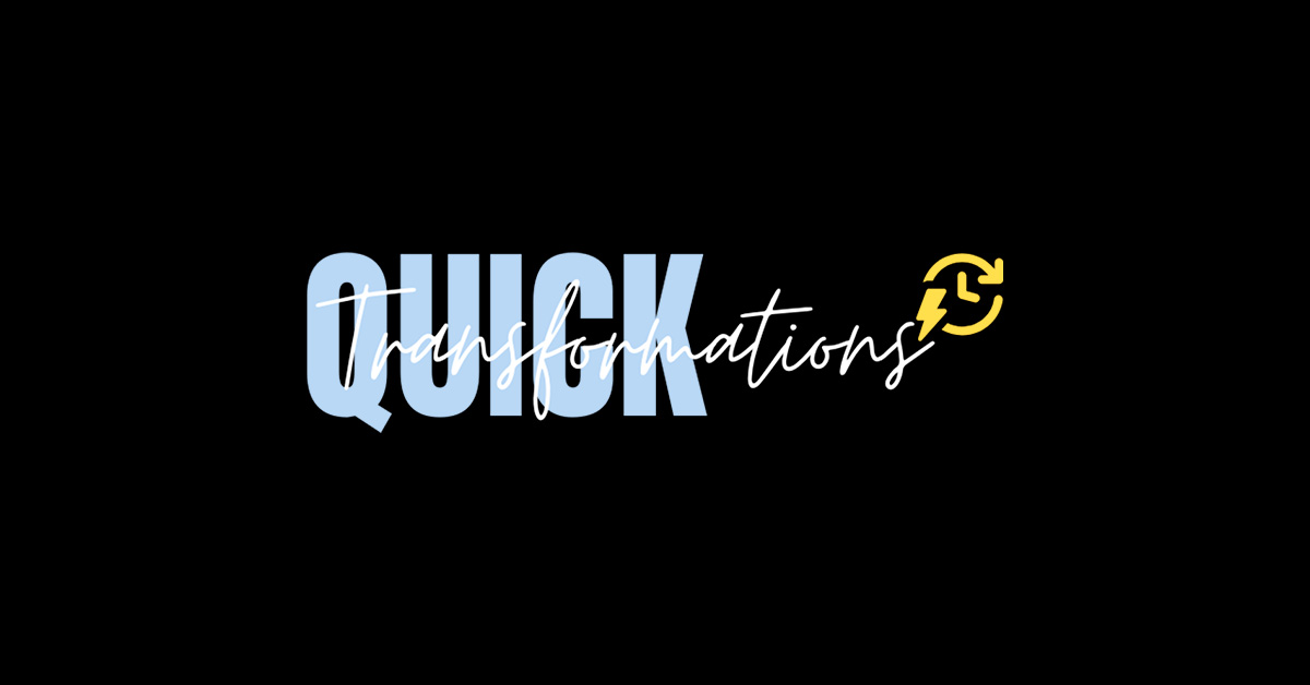 QUICK TRANSFORMATIONS | Lista tu inscripción