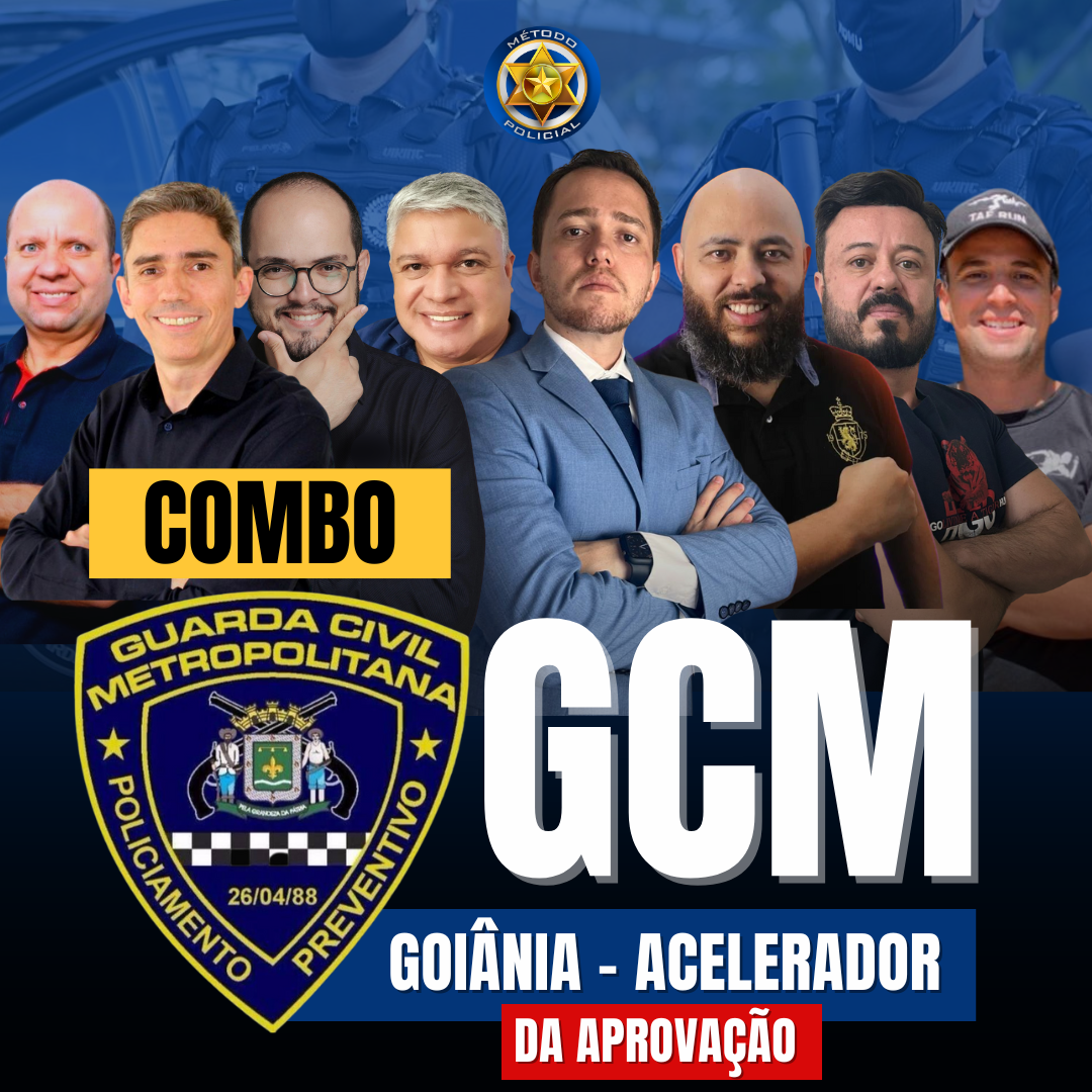 Método Policial | Combo GCM Goiânia - Pré-Edital - Acelerador da Aprovação
